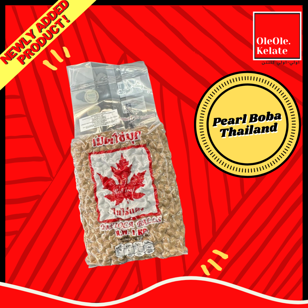 Boba Pearl Black Pearl Tapioca Pearl Red Leaf Brand (1kg) | Shopee Malaysia