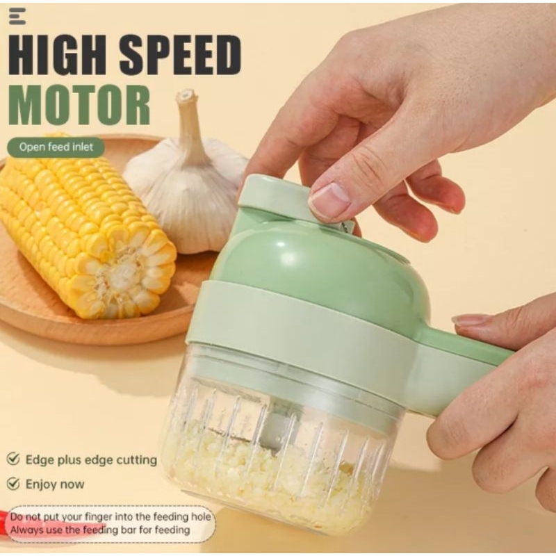 New Electric Handheld Garlic Mincher,Vege cutter, Garlic Chopper ...