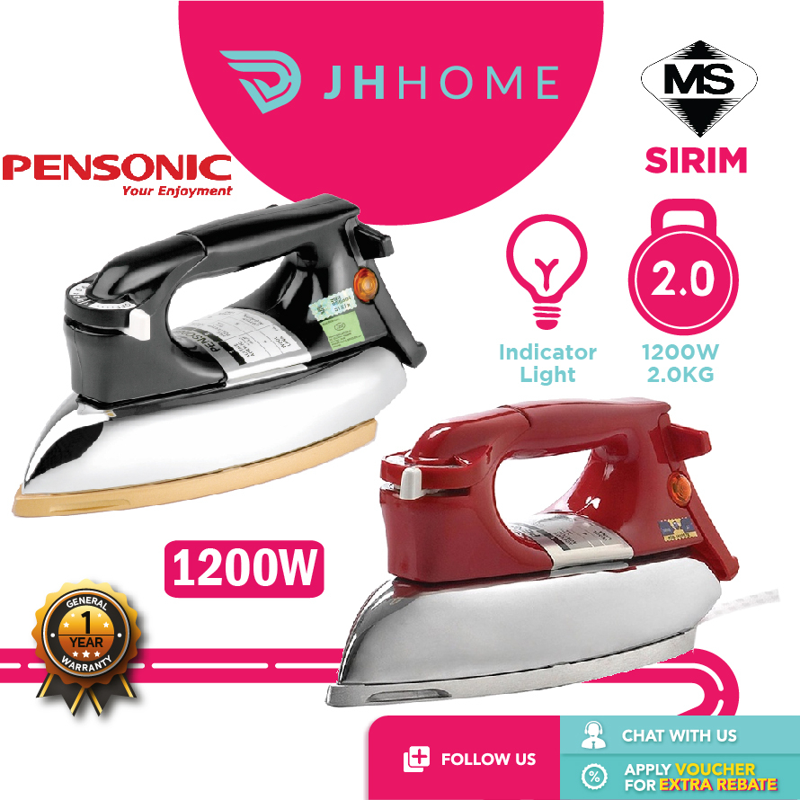 Elba Dry Iron (1300W) EDIG1236(PP)/Pensonic (1200W) PI600/PI500 ...