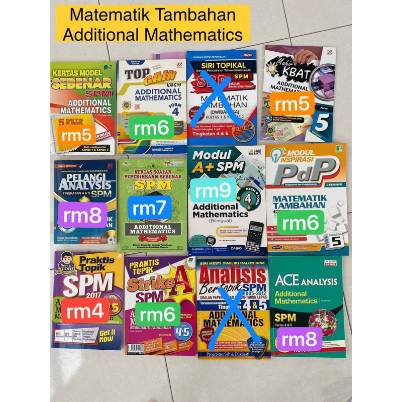 Matematik Tambahan Additional Mathematics Addmath Buku Rujukan Buku ...