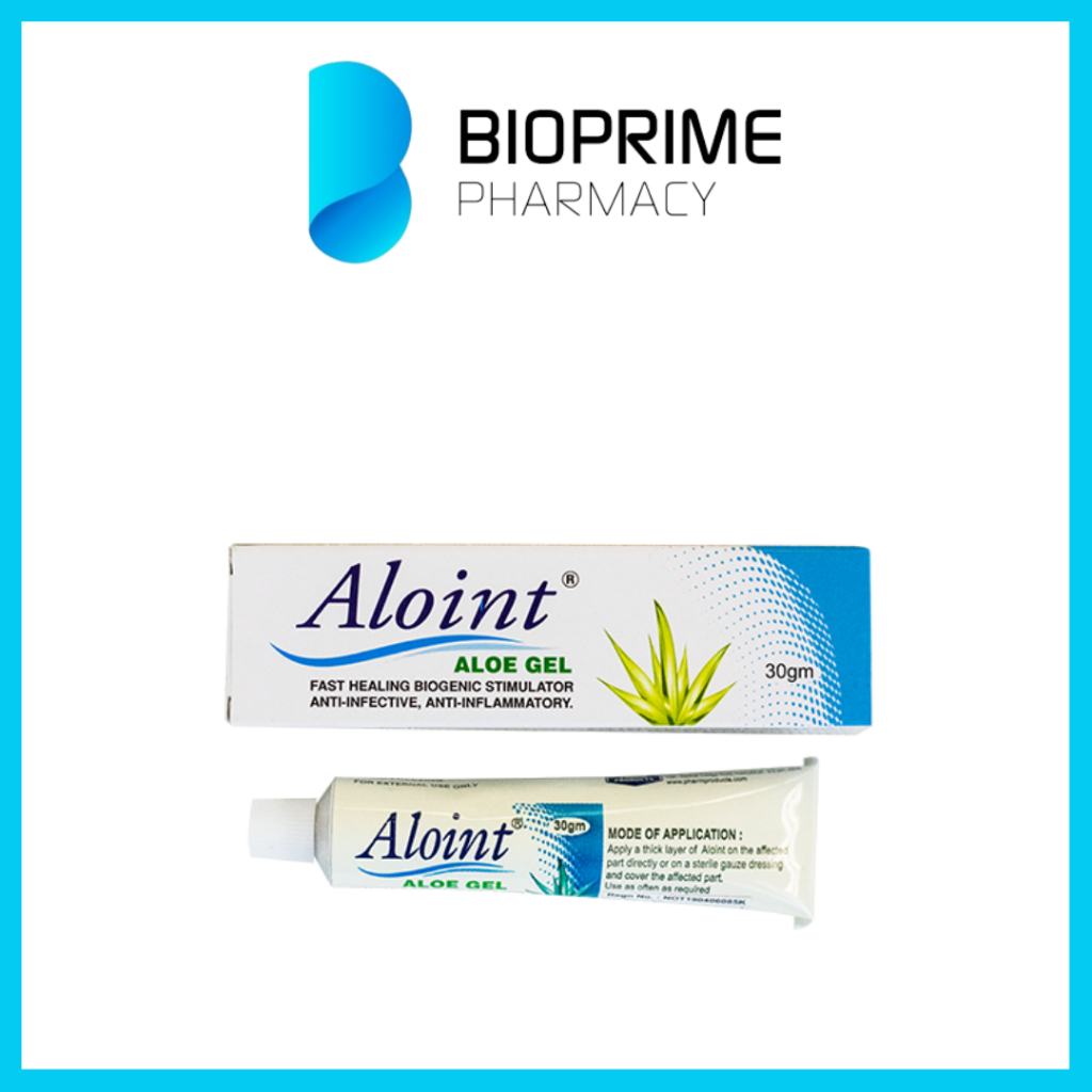 ALOINT ALOE GEL 30g | For Burns, Scalds, Wounds, Cuts, Bruises, Acute ...