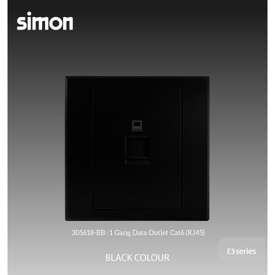 Simon E3 Series (Black) Switch / Switches & Socket Outlet TV Astro Tel ...