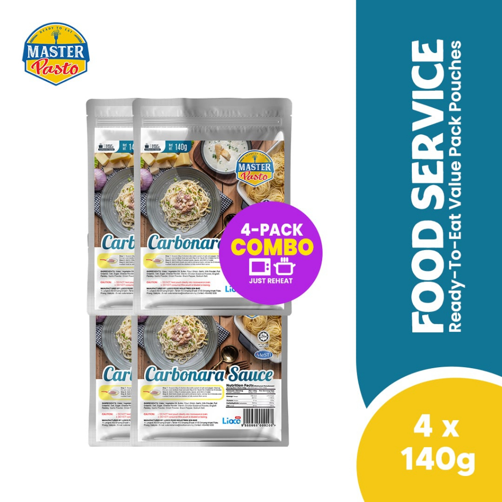 Carbonara Sauce Food Service Value Pack (140g x 4 Packs) | Shopee Malaysia