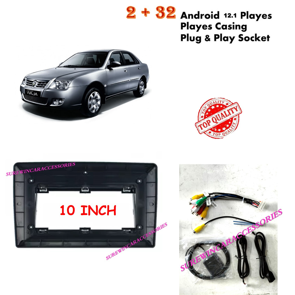 Proton WAJA android player 10 inch PLUG N PLAY with OEM casing | Shopee ...
