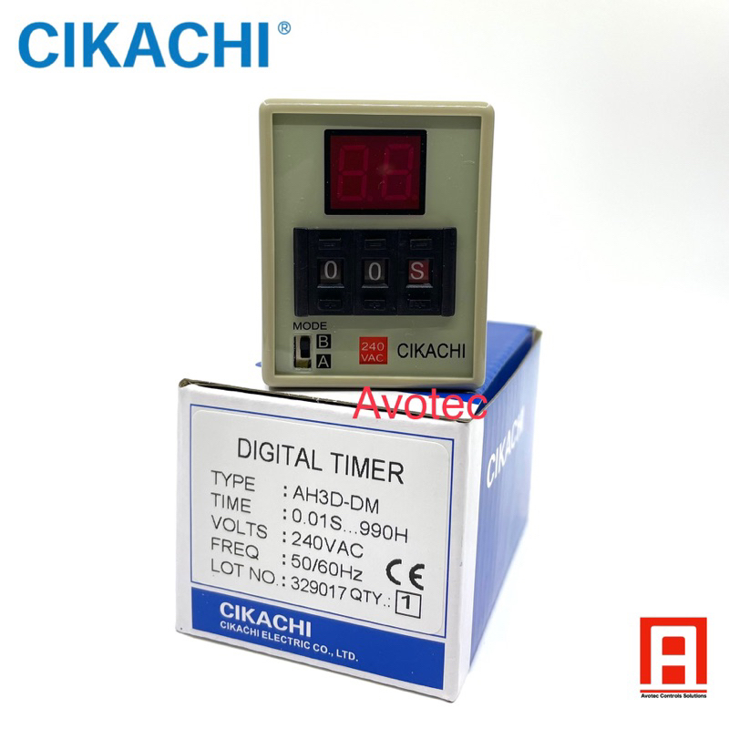 CIKACHI (CKC) AH3D-DM 240VAC 2digit Multi-Range Digital Timer - Double ... CIKACHI (CKC) AH3D-DM 240VAC 2digit Multi-Range Digital Timer - Double ...