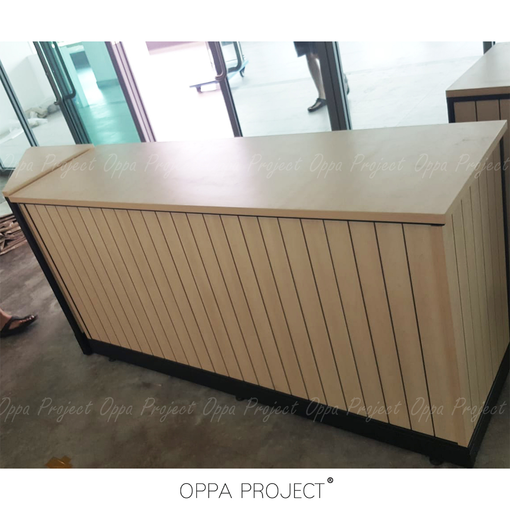 OPPA PROJECT 3D Cashier Counter Table Reception Desk 4 feet /6 feet ...