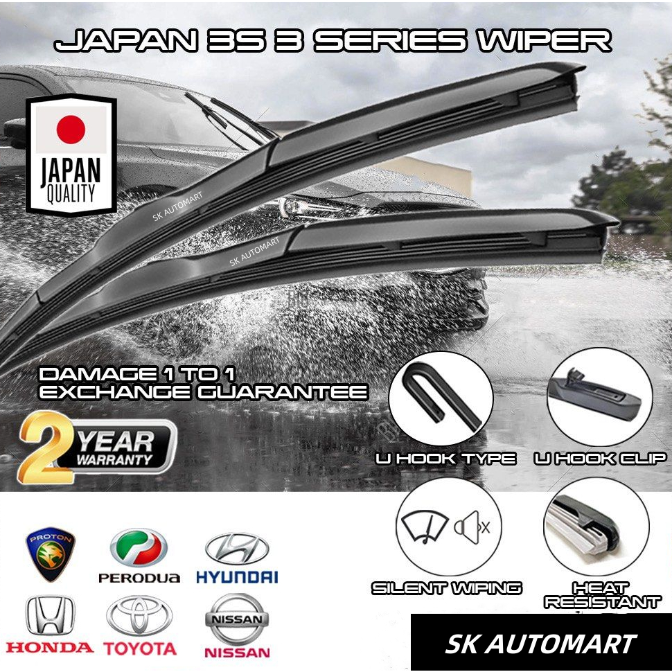 Wiper Myvi Wiper Silicone Wira Wiper Silicon Alza Axia Wiper Silicone ...