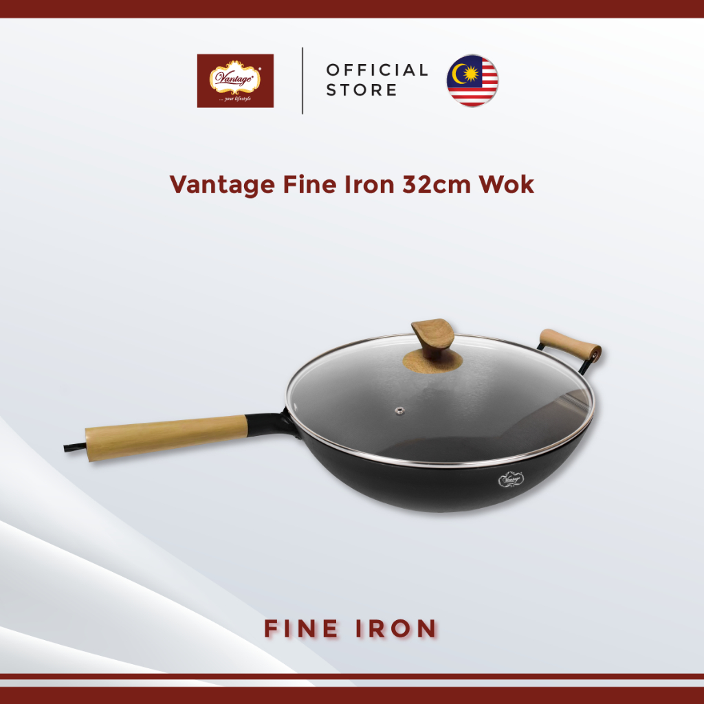 Vantage Fine Iron 32cm Wok (Suit for all stove) | Shopee Malaysia
