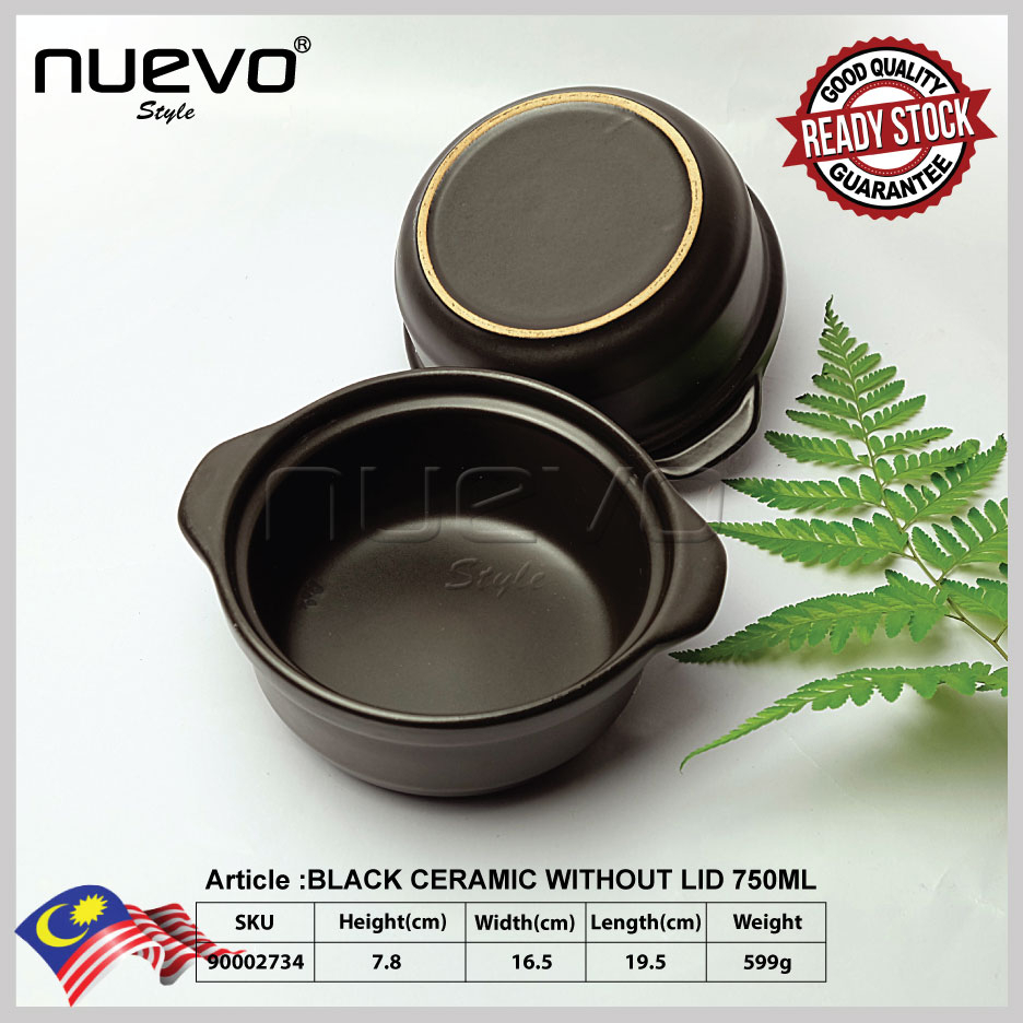 NUEVO STYLE Casserole High Temperature Pot (Without Lid) 耐高温无盖米线砂锅 ...