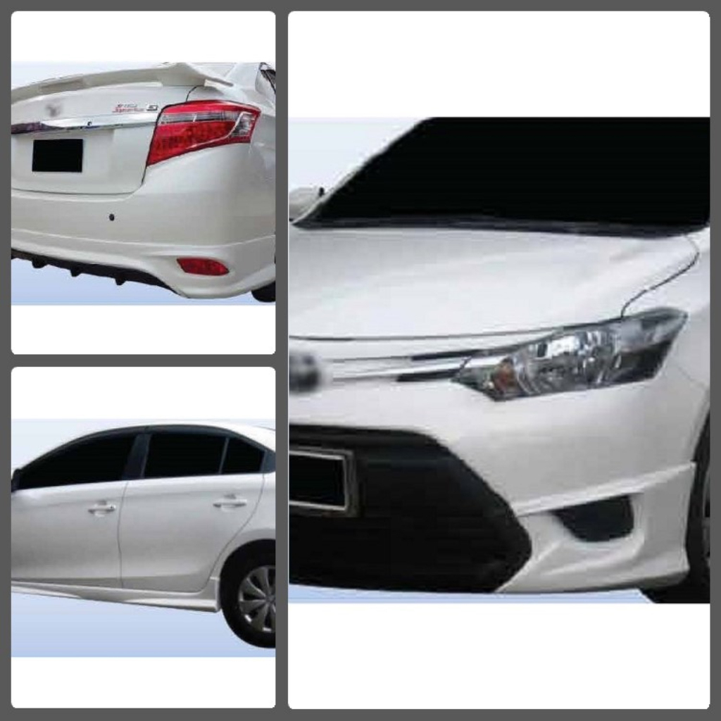 Toyota Vios 3rd Generation 2013 Toms Skirting Body Kit ABS Ready Stock ...