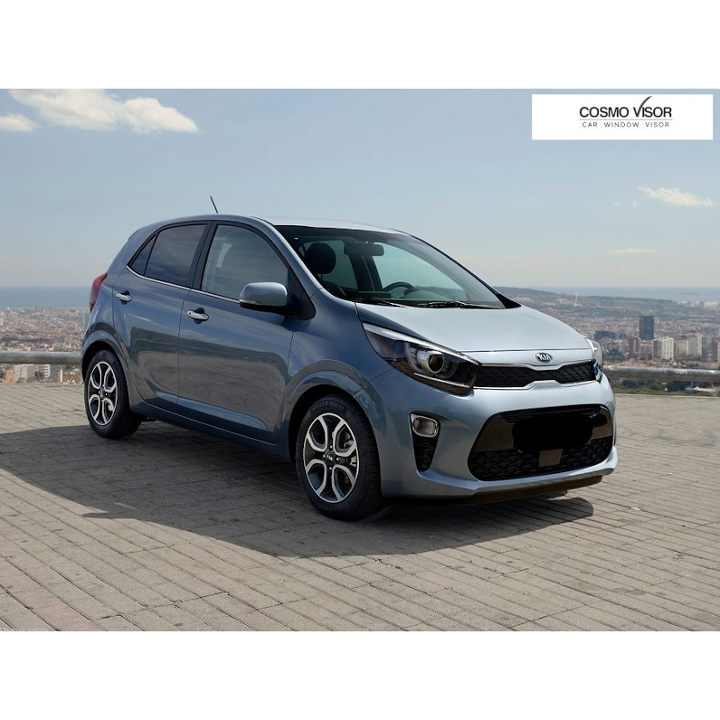 Kia Picanto Hatchback 2017-Above Door Visor / Mugen Door Visor / Window ...