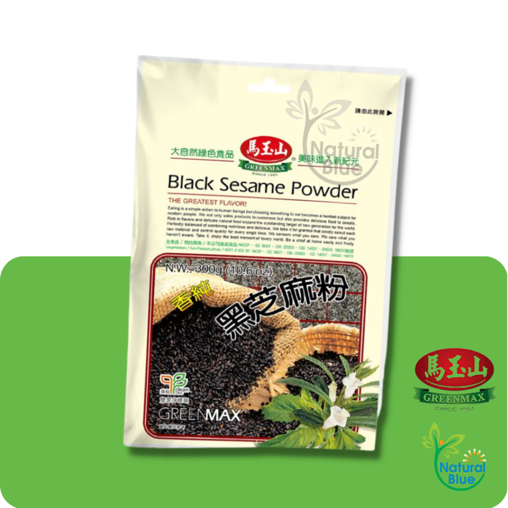 GREENMAX Black Sesame Powder, 300g 马玉山黑芝麻粉 | Shopee Malaysia
