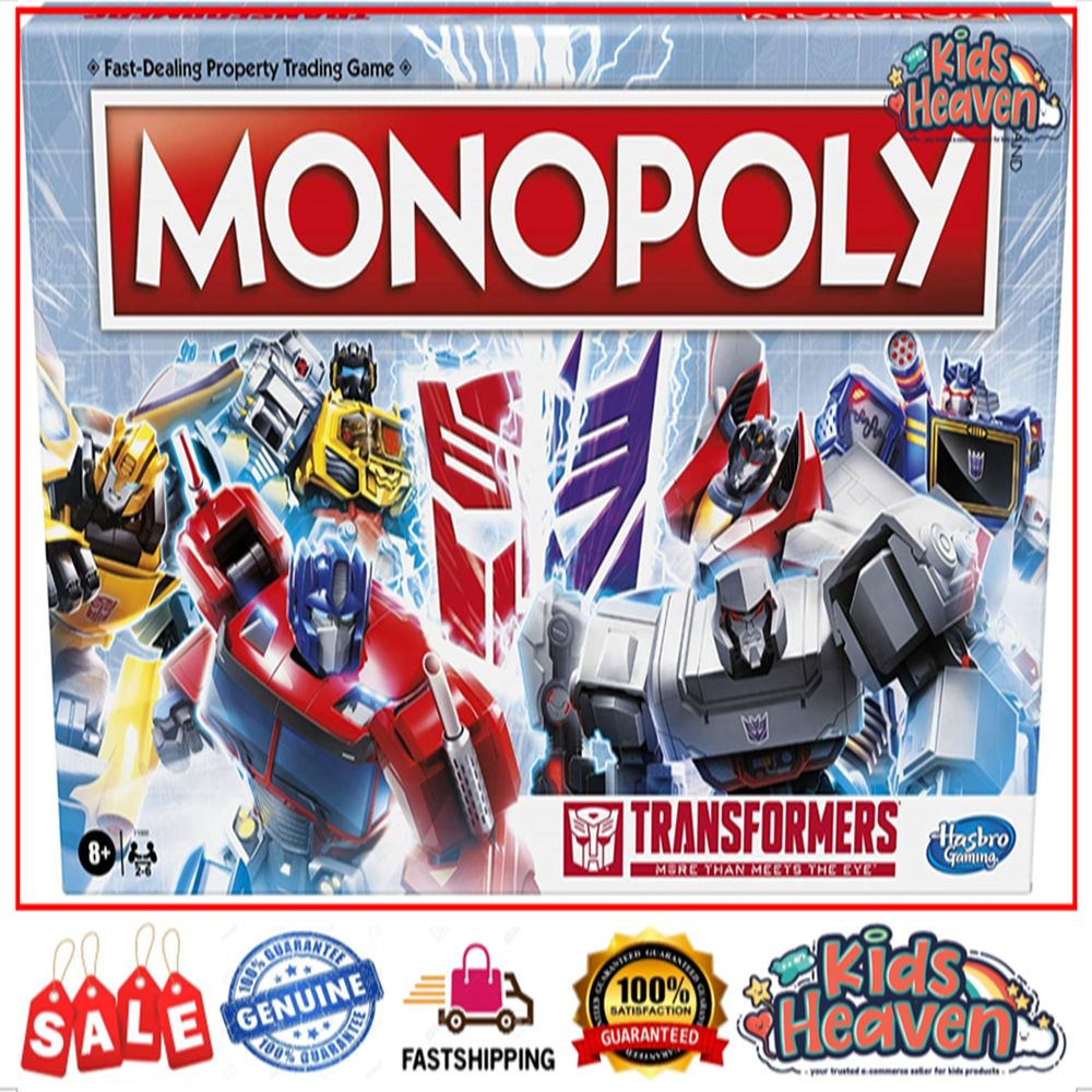 MONOPOLY: Transformers Edition Board Game (100.0 Original) | Shopee ...