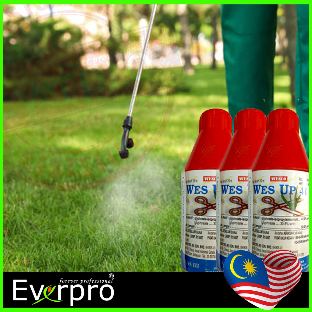 Herbicide Racun Rumput Rumpai Glyphosate 41% Class 3 Come With 1 Liter ...