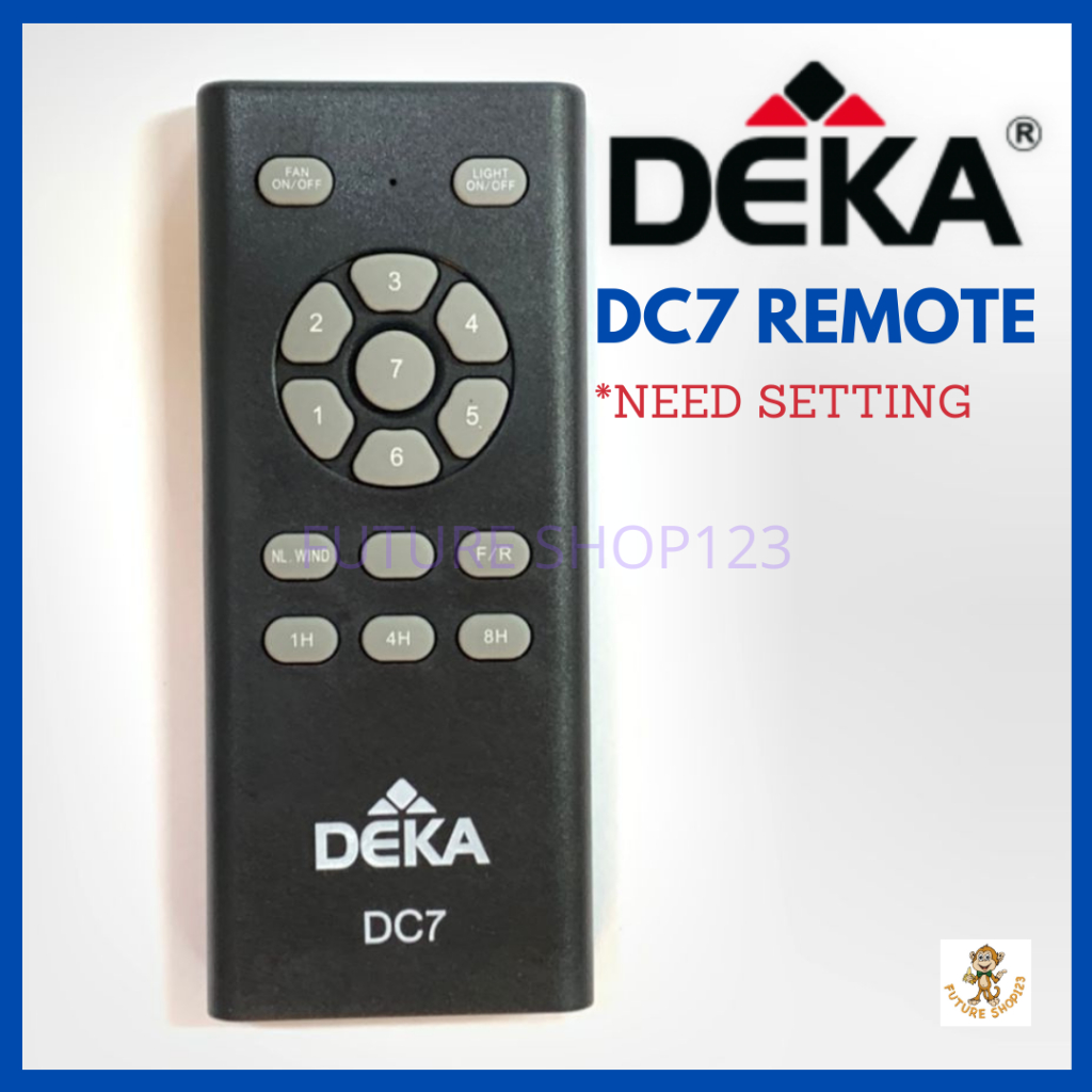 DEKA DC7 REMOTE CONTROL DS11 DS22 DS33 REMOTE CONTROL 100% ORIGINAL ...