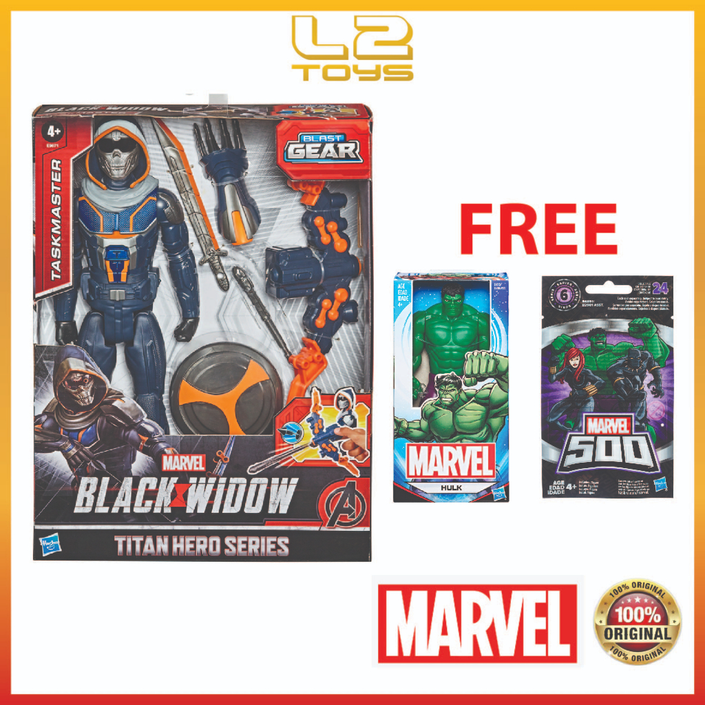 MARVEL BLACK WIDOW TITAN HERO SERIES BLAST GEAR TASKMASTER E9671 ...