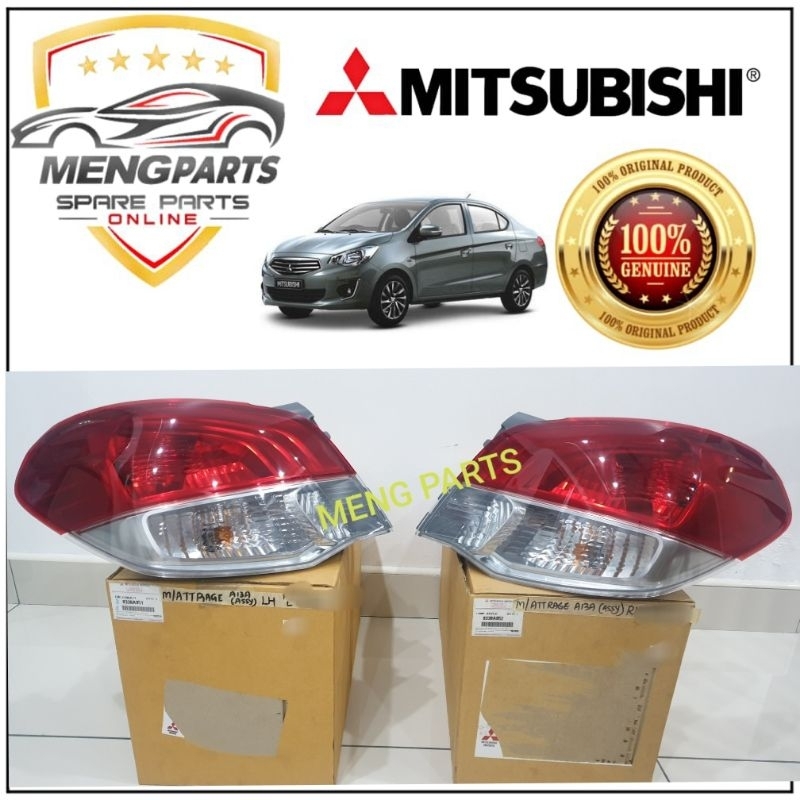 ORIGINAL MITSUBISHI ATTRAGE A13A 2013Y-2016Y TAIL LAMP WITH BULB ...