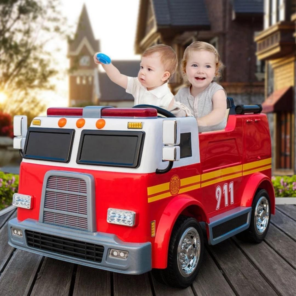 Electric Children Kids Fire Engine Bomba Truck Car ride on | Shopee ...
