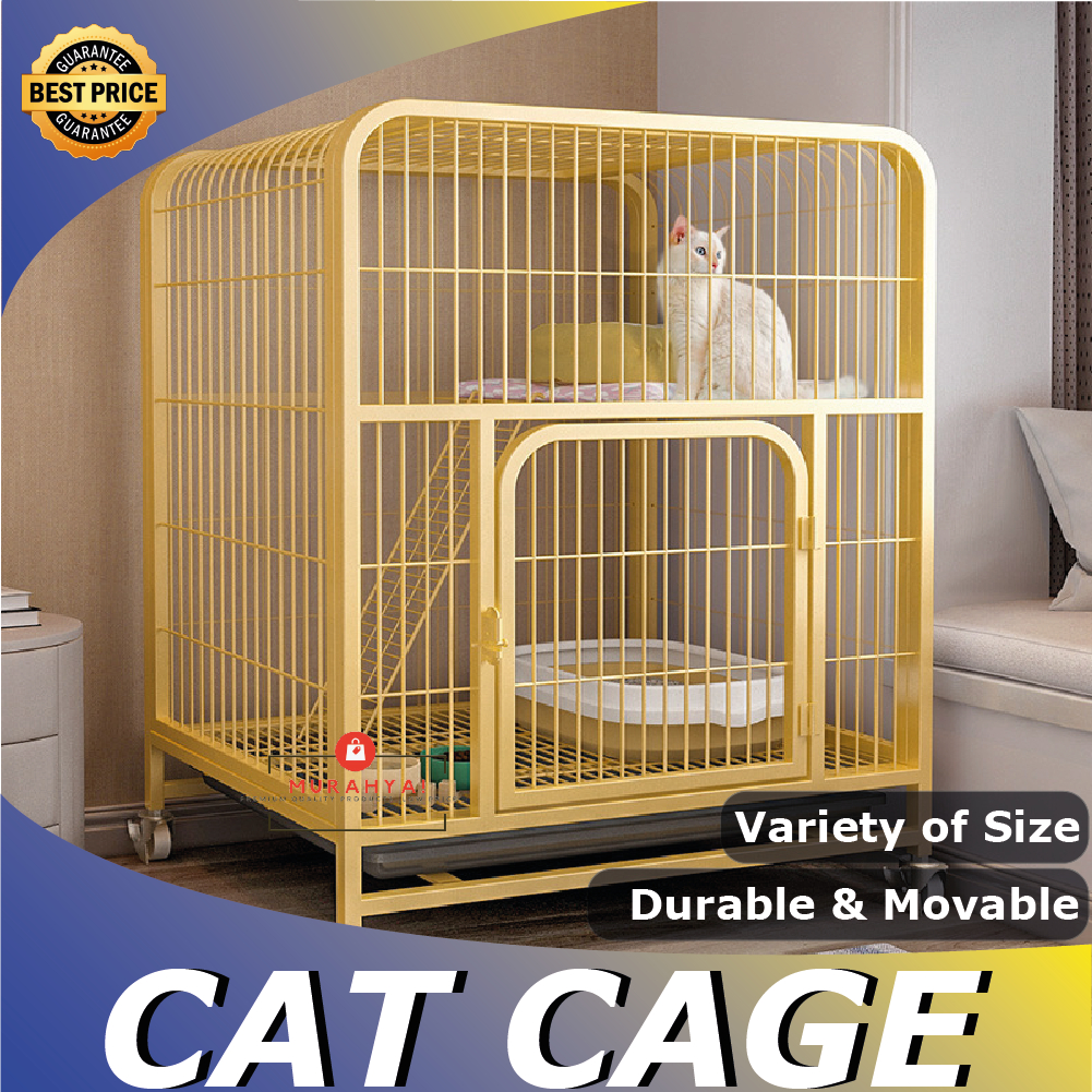 Sangkar Kucing murah Besar Cat Cage Large 2 3 4 Tingkat Level Pets ...