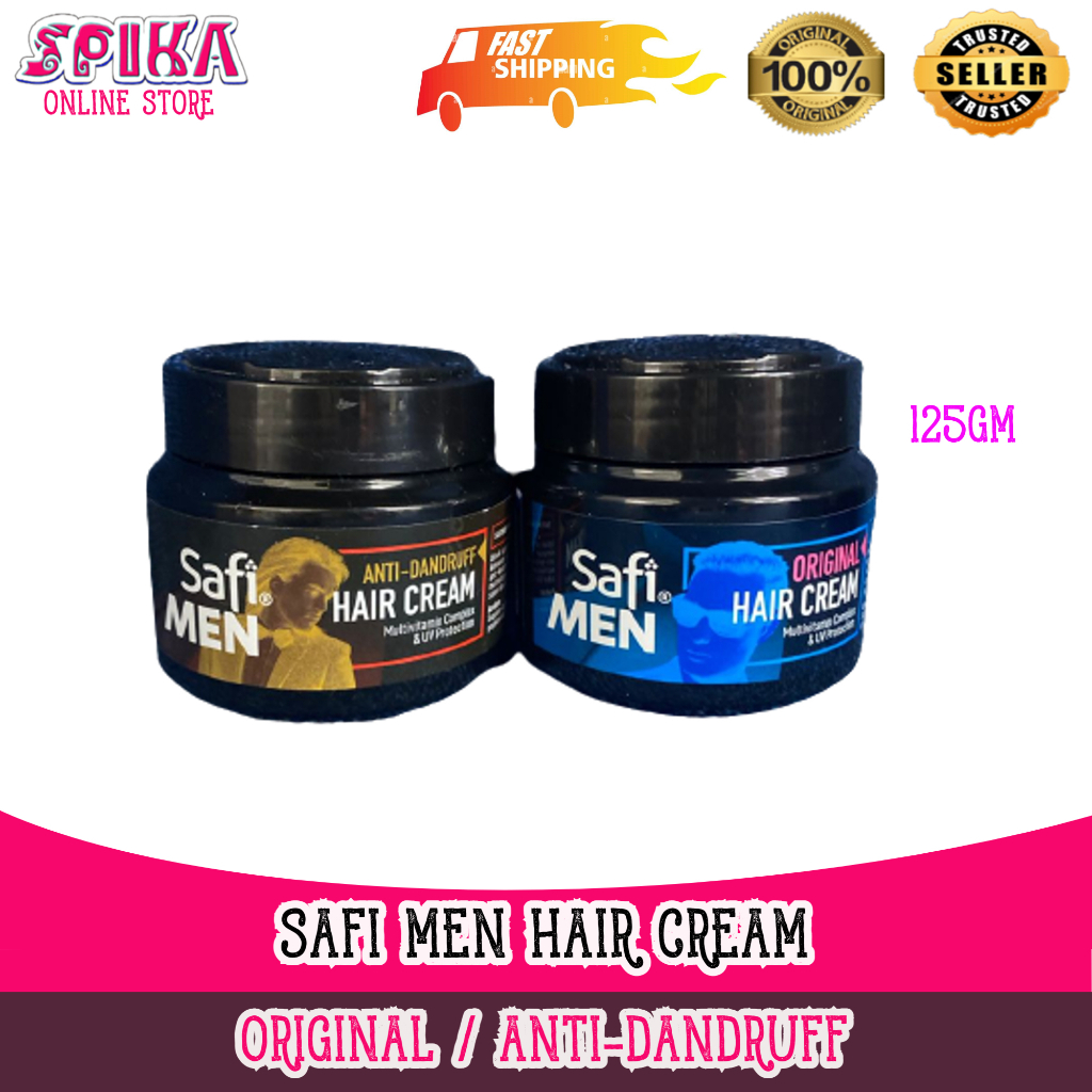 SAFI HAIR CREAM FOR MEN ORIGINAL & ANTI DANDRUFF 125G | Shopee Malaysia