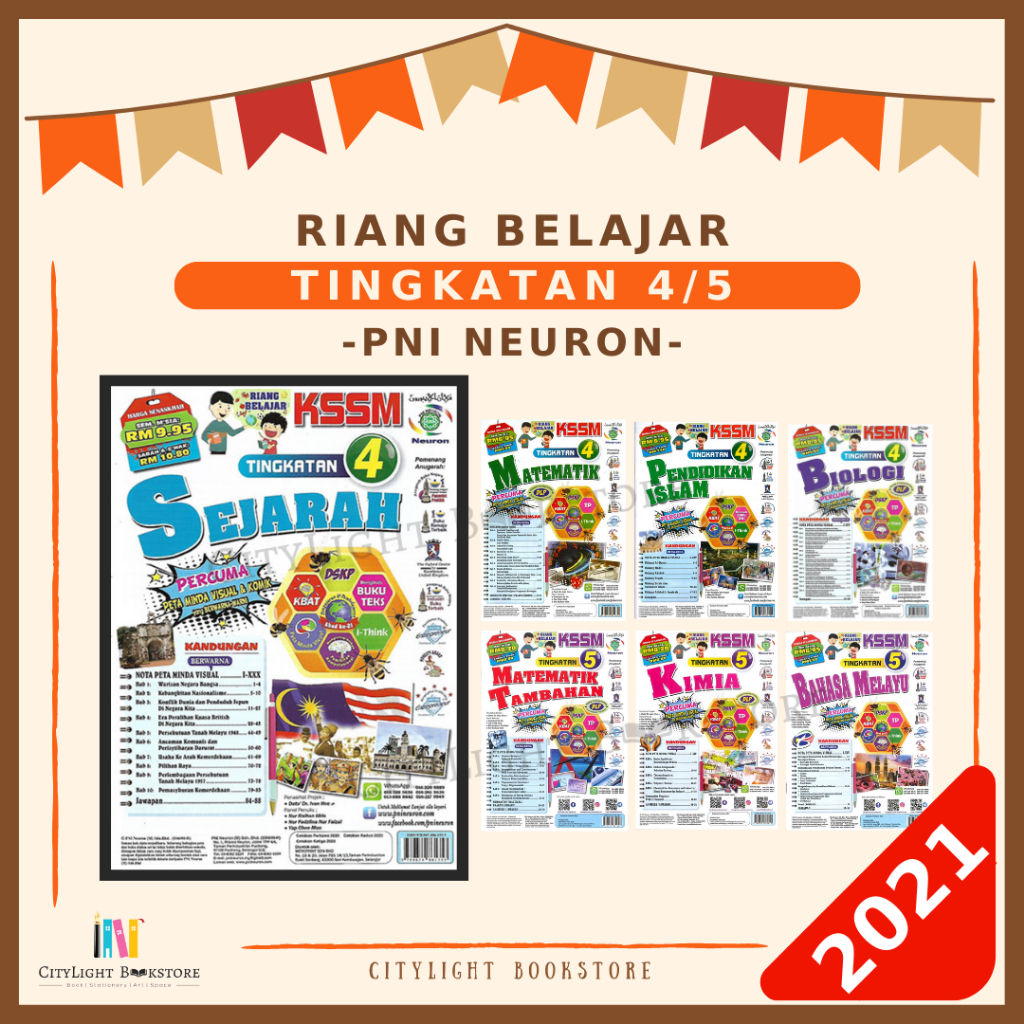 [CITYLIGHT] Buku Latihan 2021: Riang Belajar Tingkatan 4 / 5 - Pni ...