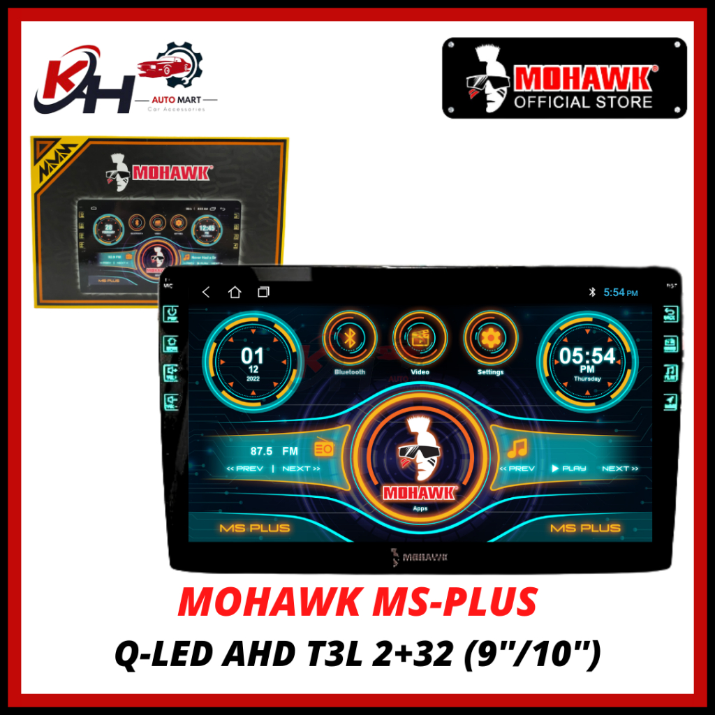 2+32 QLED T3L MOHAWK MS PLUS Car Android Player Plug n Play MCMC Audio ...