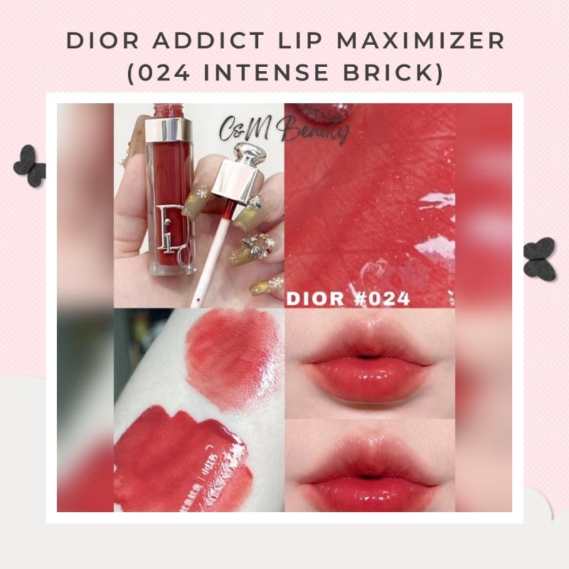 DA Addict Lip Maximizer (024 Intense Brick) with Paper Bag Lipstick ...