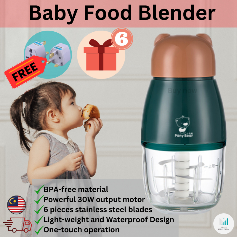 Baby Hand Mixer Blender Food Processor 6 piece of 304 stainless steel ...