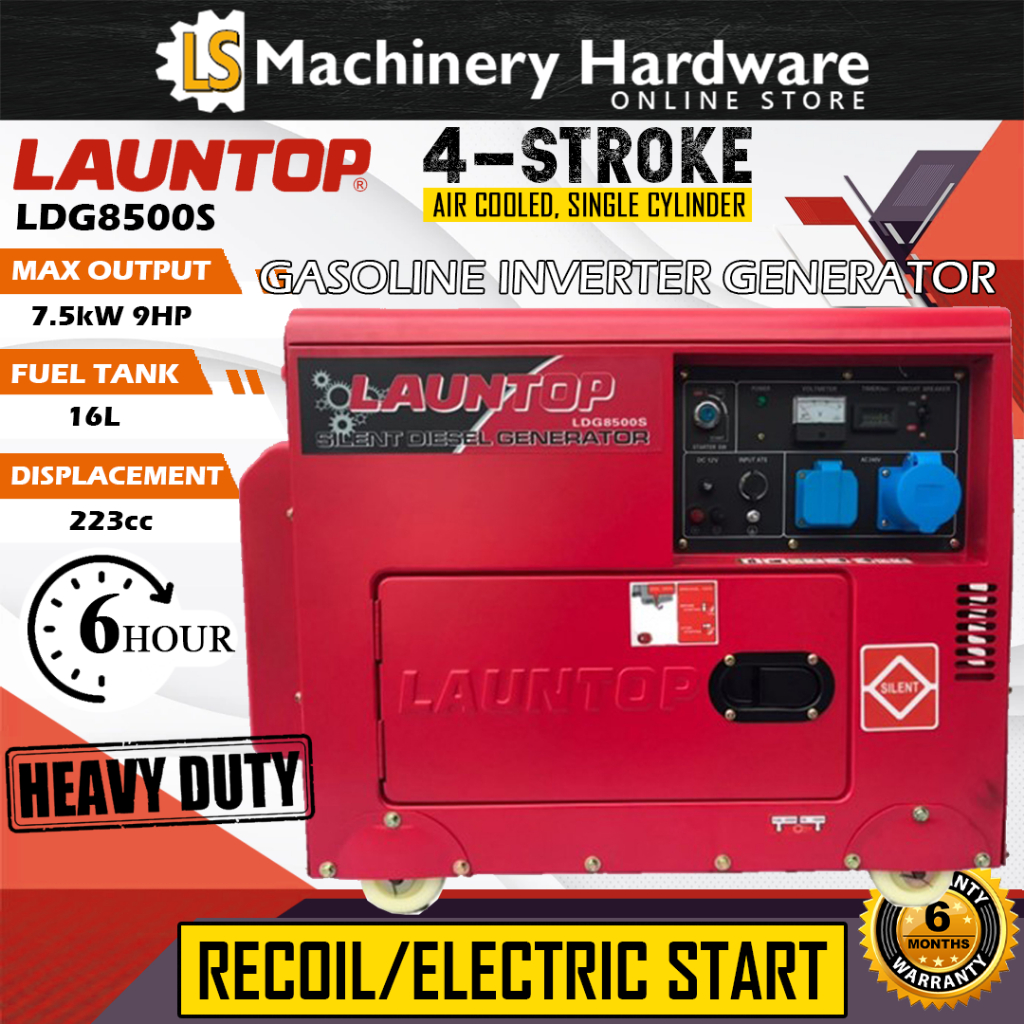Launtop LDG8500S-3 7.5kW 9HP 3phase Silent Diesel Generator ID33149 ...