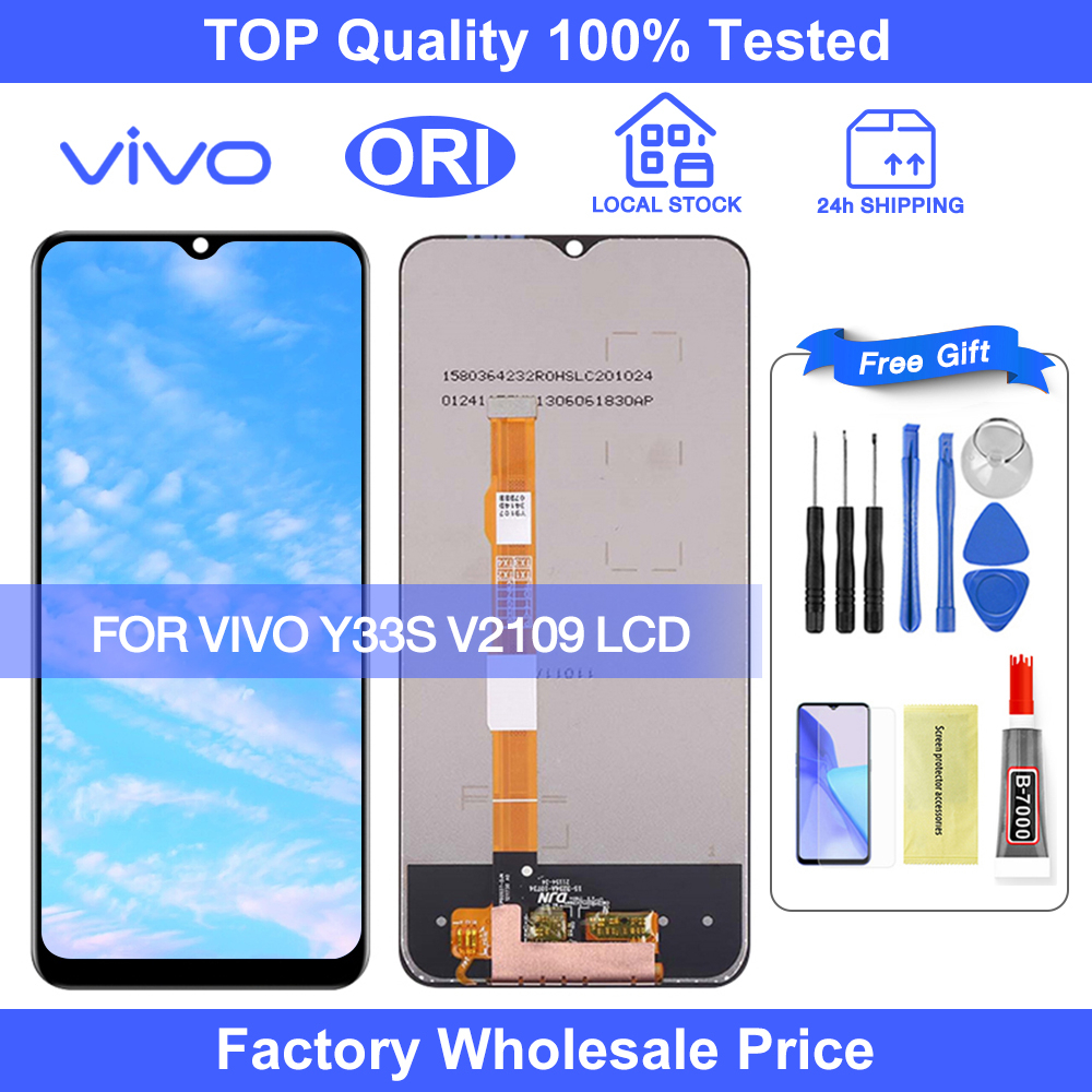 Original LCD For VIVO Y33S / Y33T (V2146) /Y74S/ Y76 (5G) / Y76S / Y21T (V2135) /T1X (V2143) LCD ...