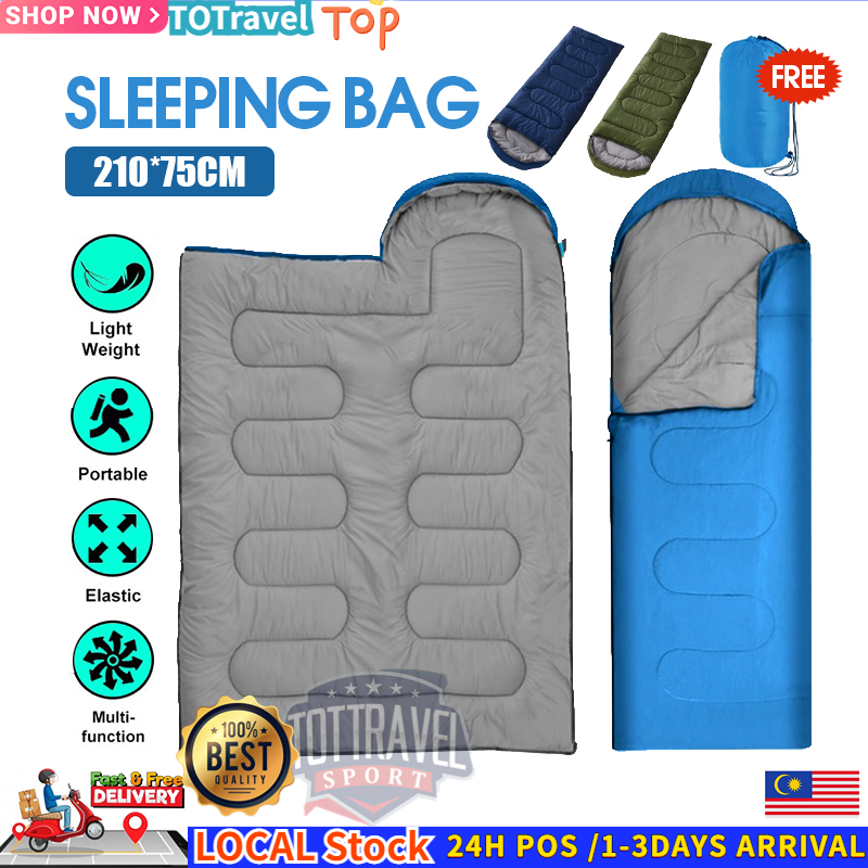 【ready stock】Outdoor Sleeping Bag Camping Sleep Bag Hiking Camping ...