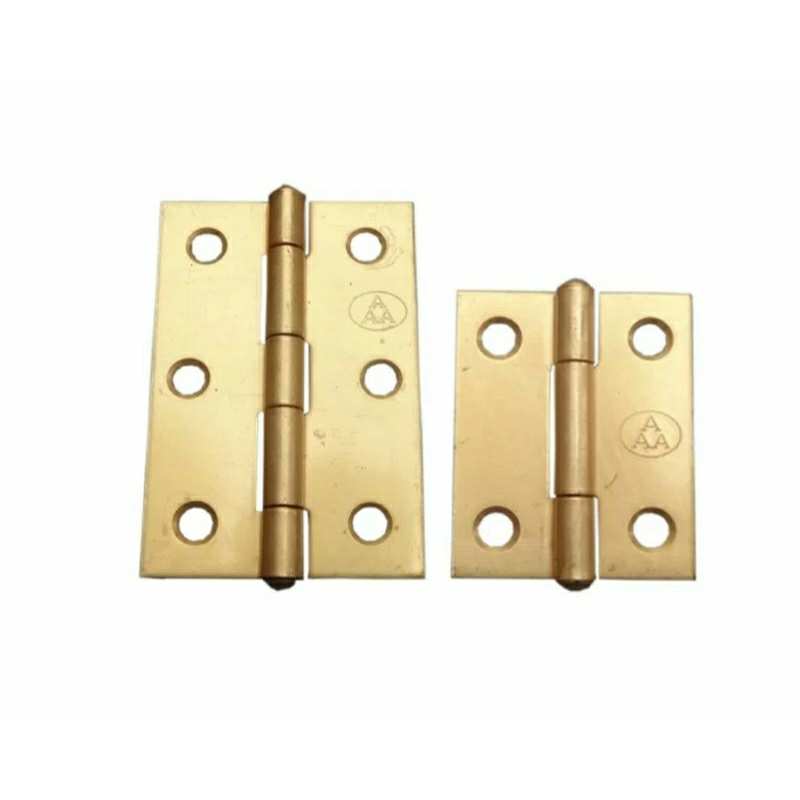 Mini Hinge 1 inch Cabinet Drawer Brass Butt Hinge Brass gold small ...