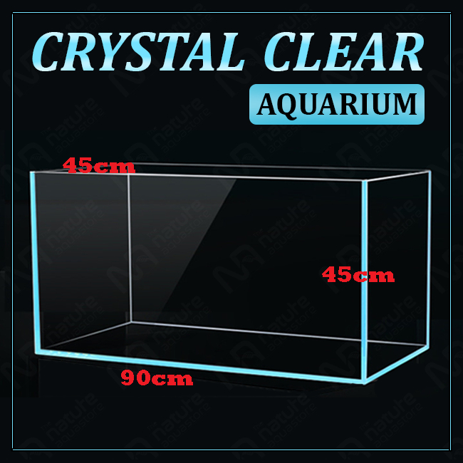 Crystal Clear Tank Aquarium CC Tank Aquascape Tank 60x40x40cm75x45x45 ...