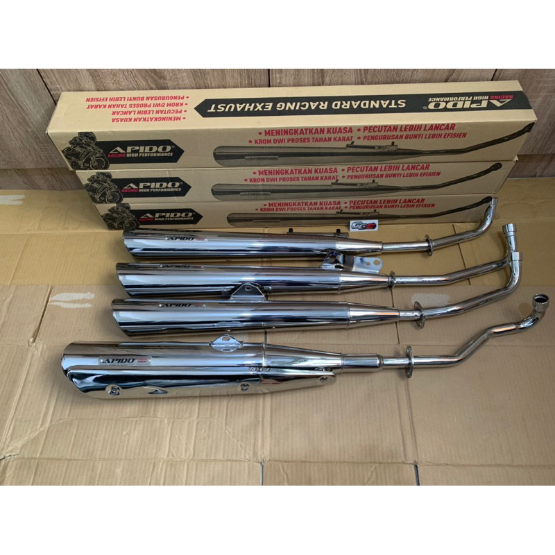 APIDO EXHAUST EXZOS RACING (EX5/EX5 DREAM,WAVE100,WAVE100R,WAVE125 ...