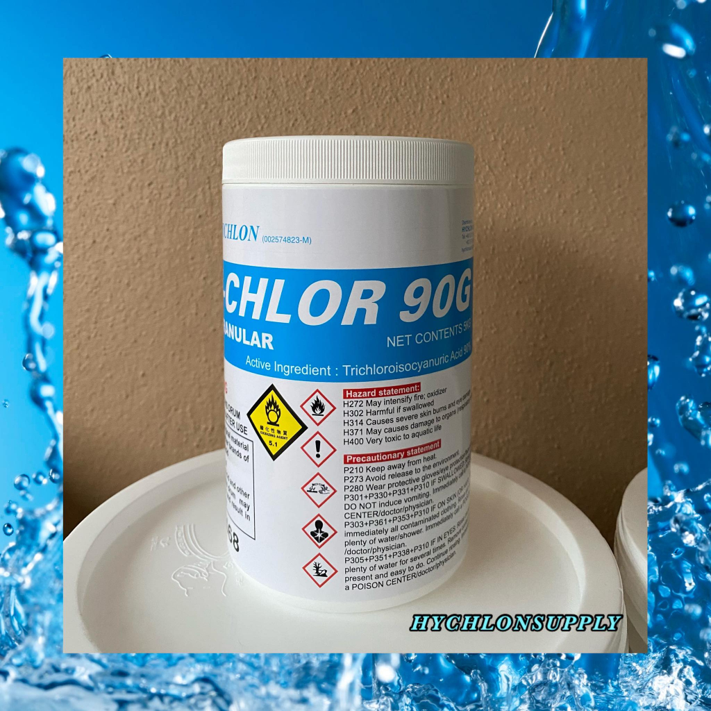 Chlorine HY-CHLOR TCCA 90%G 1KG Granular (Pool Chlorine) | Shopee Malaysia