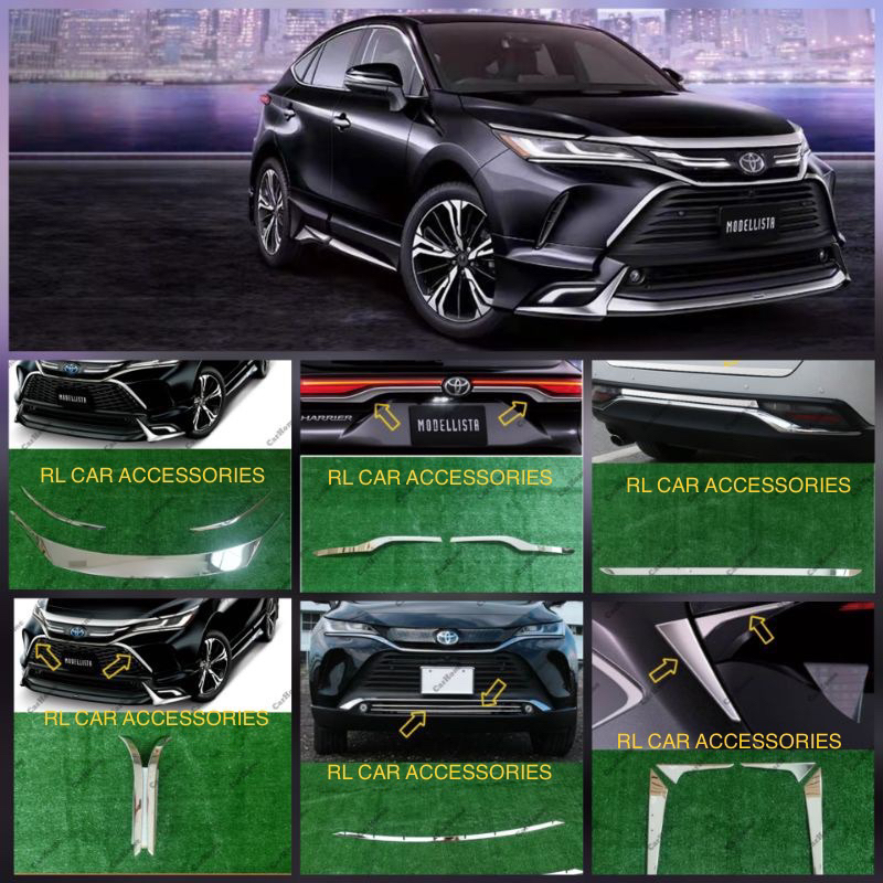 Toyota harrier Venza XU80 2021-2024 Modellista front rear chrome cover ...