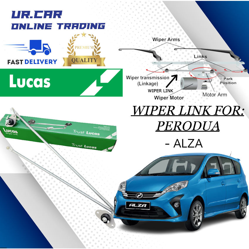 LUCAS WIPER LINK PERODUA ALZA 100% ORIGINAL PREMIUM PRODUCT FROM UNITED ...