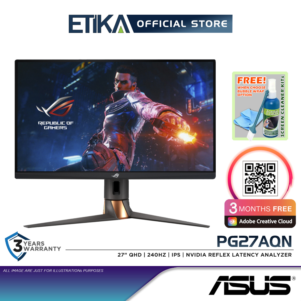Asus ROG Swift PG279QM | 27" QHD | NVIDIA Reflex Latency Analyzer | 240 ...