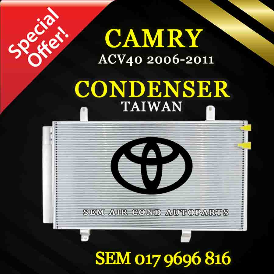 TOYOTA CAMRY ACV40 2006-2011 YEAR TAIWAN NEW CONDENSER/ KONDENSER (CAR AIRCOND SYSTEM) | Shopee ...