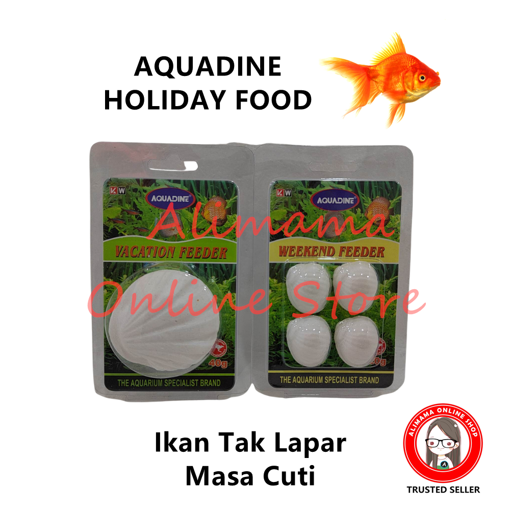 AQUADINE WEEKEND FEEDER HOLIDAY FISH FOOD 20G / 40G | Shopee Malaysia