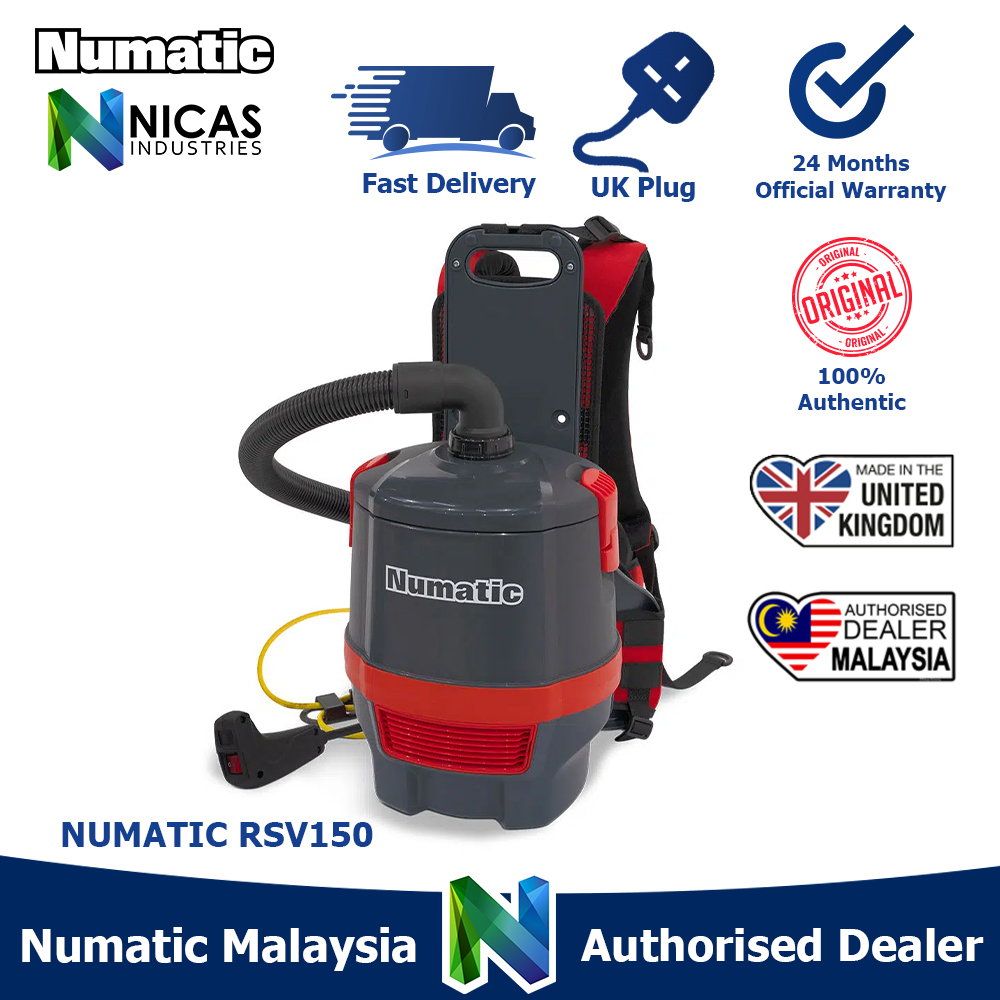 GENUINE NUMATIC HEPA Dry Backpack Vacuum Cleaner RSV150 (Made in UK) 5L ...