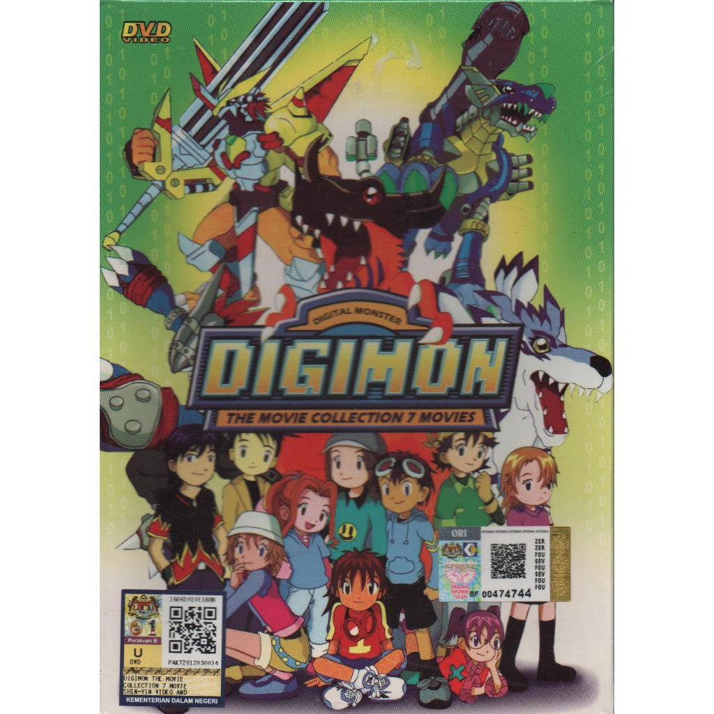 Anime DVD Digital Monster Digimon The Movie Collection 7 Movies ...