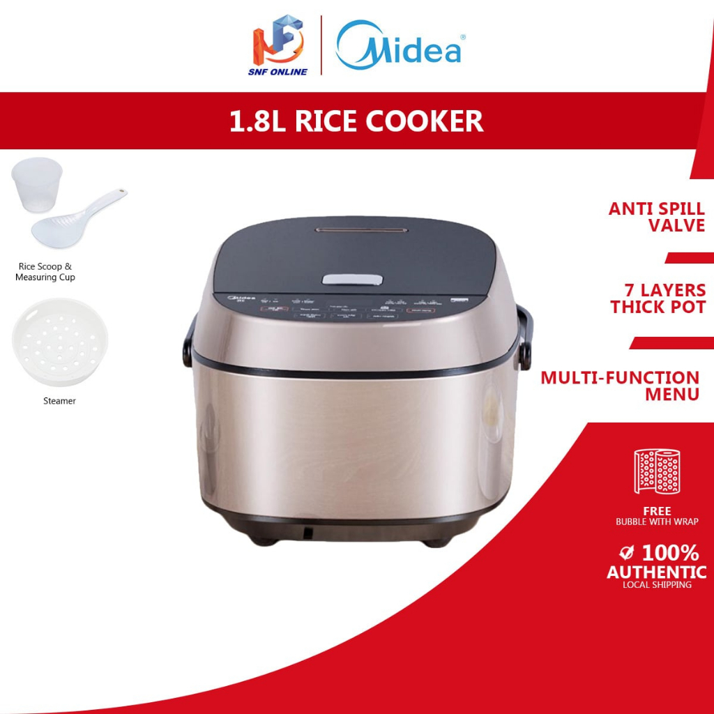 Midea IH Rice Cooker (1.8L) MB-18HS | Shopee Malaysia