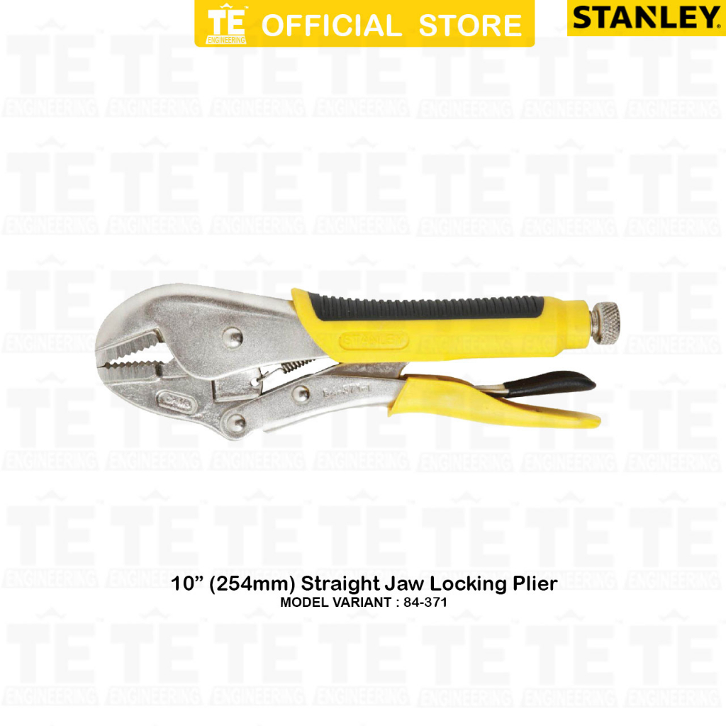 Stanley 10" (254mm) Straight Jaw Locking Pliers (84-371-1) | Shopee ...