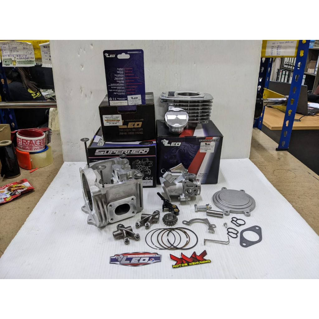 COMBO SET LEO SRL115 FI 4 VALVE SUPERHEAD 20/23 + 63MM BLOCK + THROTTLE ...