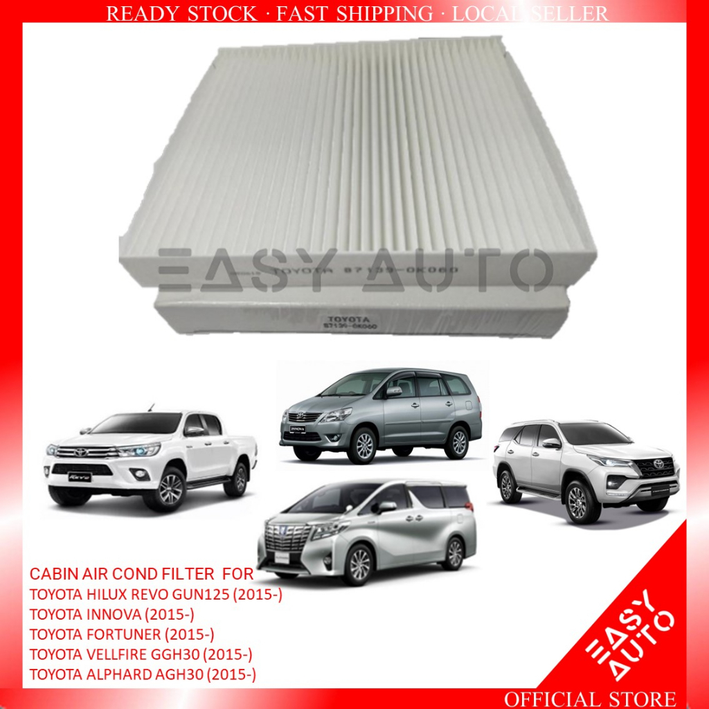 [CABIN AIR COND FILTER] TOYOTA-87139-0K060 TOYOTA HILUX REVO GUN125 ...
