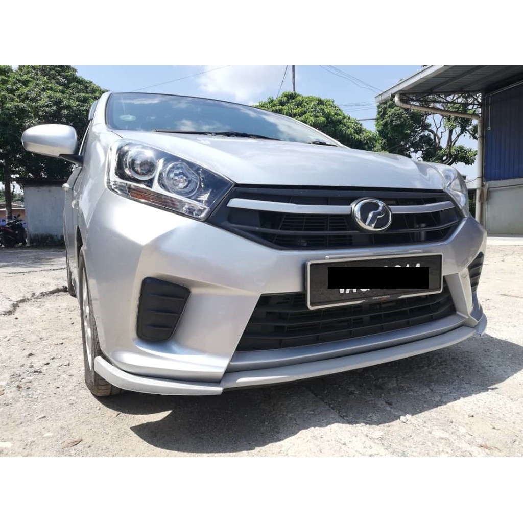 Perodua Axia 1st Generation 2017 Takero Front V-Lip Skirting Body Kit ...