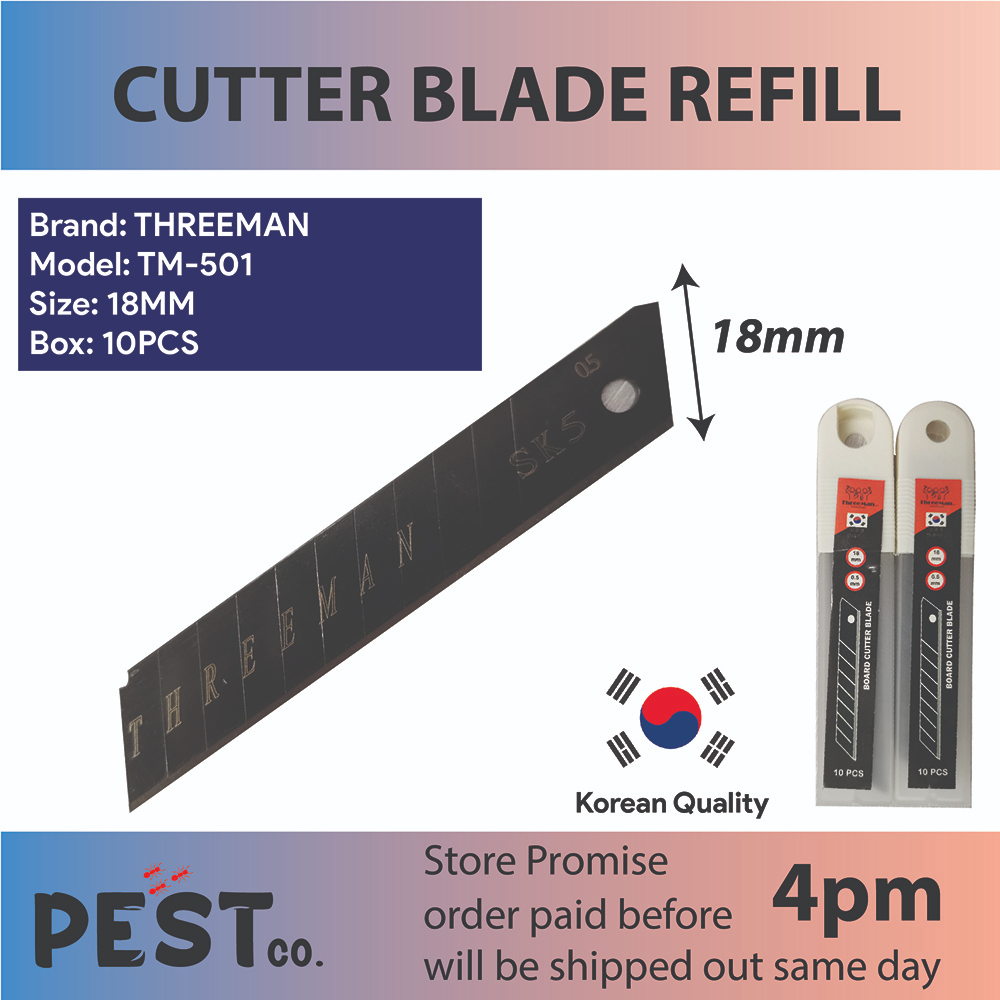 18mm Blade Refill Ultra High Toughness Utility Cutter Spare Blade ...