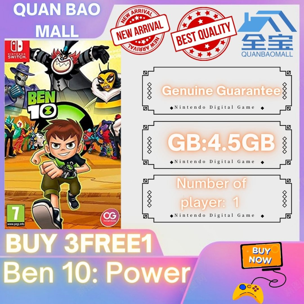 Ben 10 Power (Nintendo Switch)Muat turun Permainan Digital Murah Switch ...
