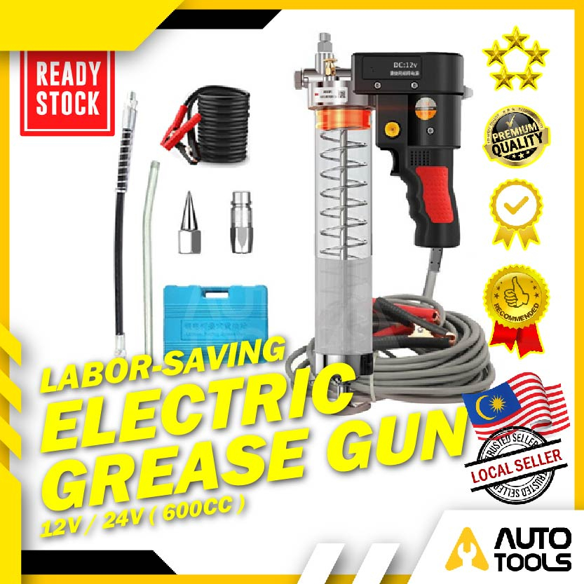 Electric Grease Gun Labor-Saving Portable/ Grease Machine 12V / 24v ...